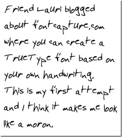 As a matter of fact it is all about me: Make your own embarrassing font